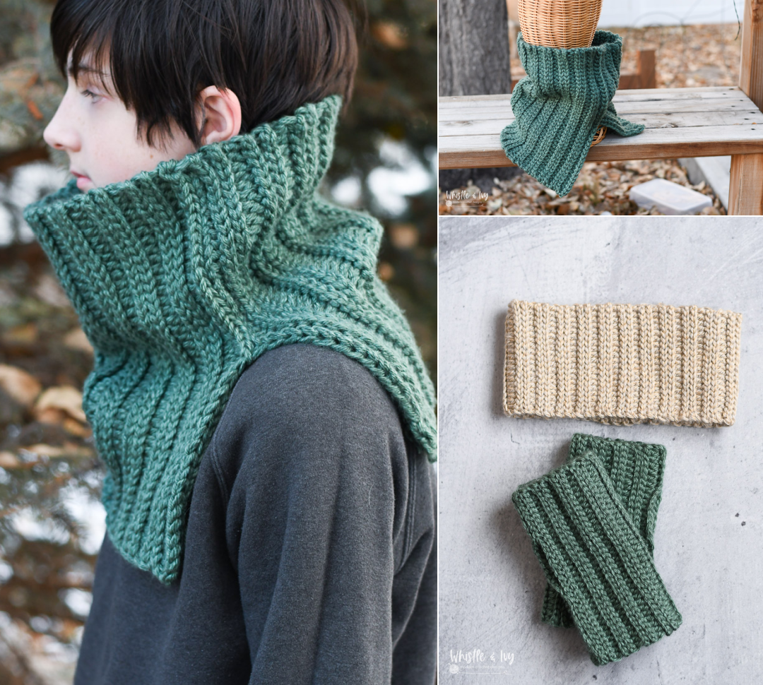 Knit-Look Ribbed Set [crochet pattern] – Whistle and Ivy Modern Crochet ...